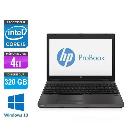 HP PROBOOK 6570B INTEL CORE I5-3210M @ 2.50 GHZ; 4 GO RAM DDR3, 320 GB ...