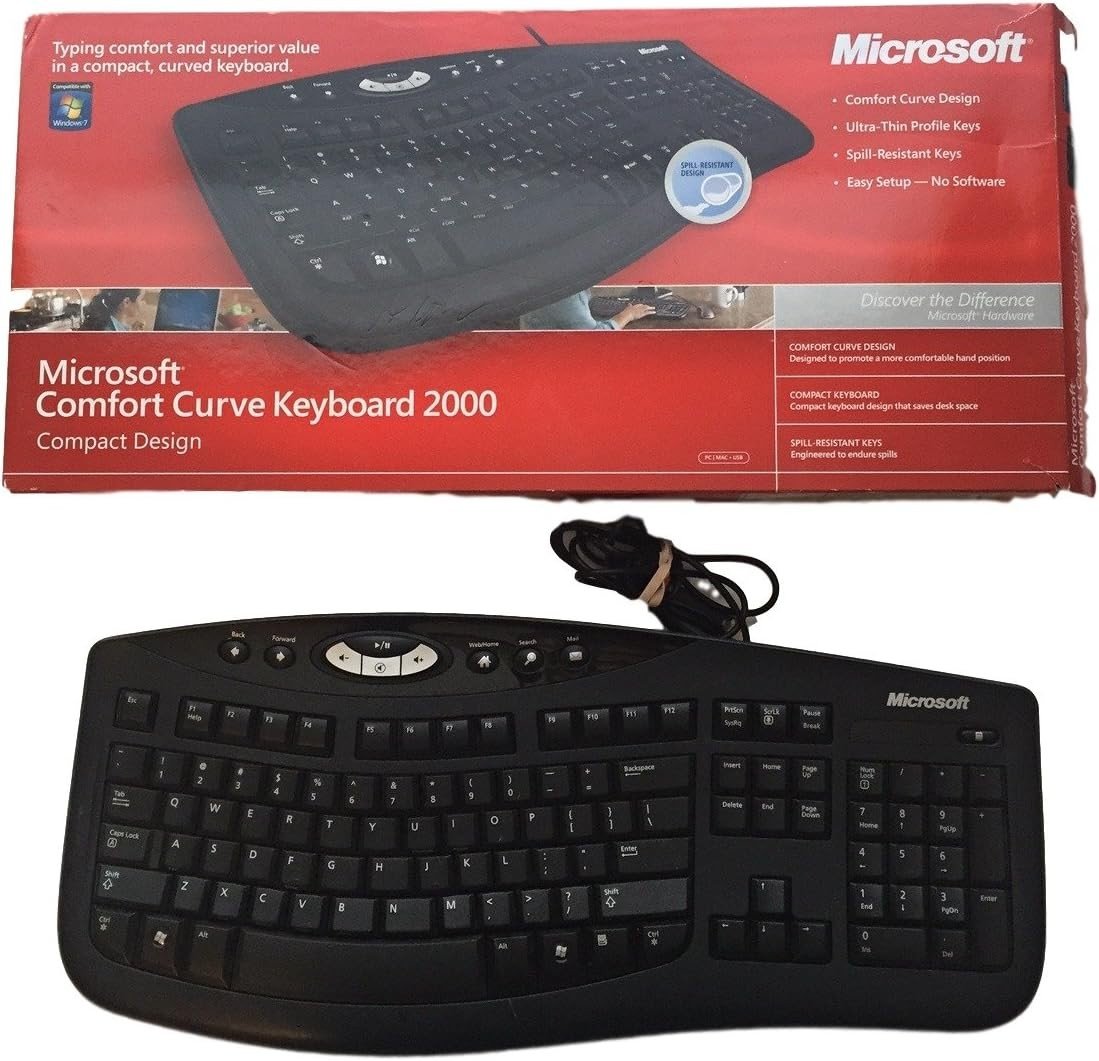 CLAVIER MICROSOFT COMFORT CURVE KEYBOARD 2000 V1.0 | ktjunior